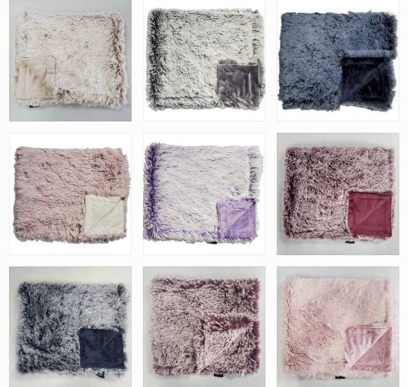 Shaggy minky blanket collection – Tie Dyed by Maya